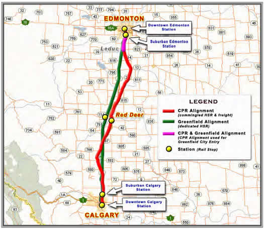 Highlights from the Alberta High Speed Rail report – MasterMaq's Blog